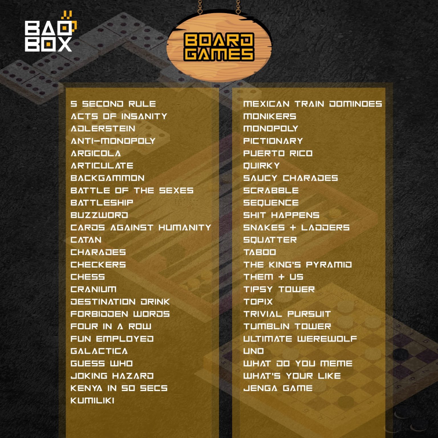 Board Games – BaoBox