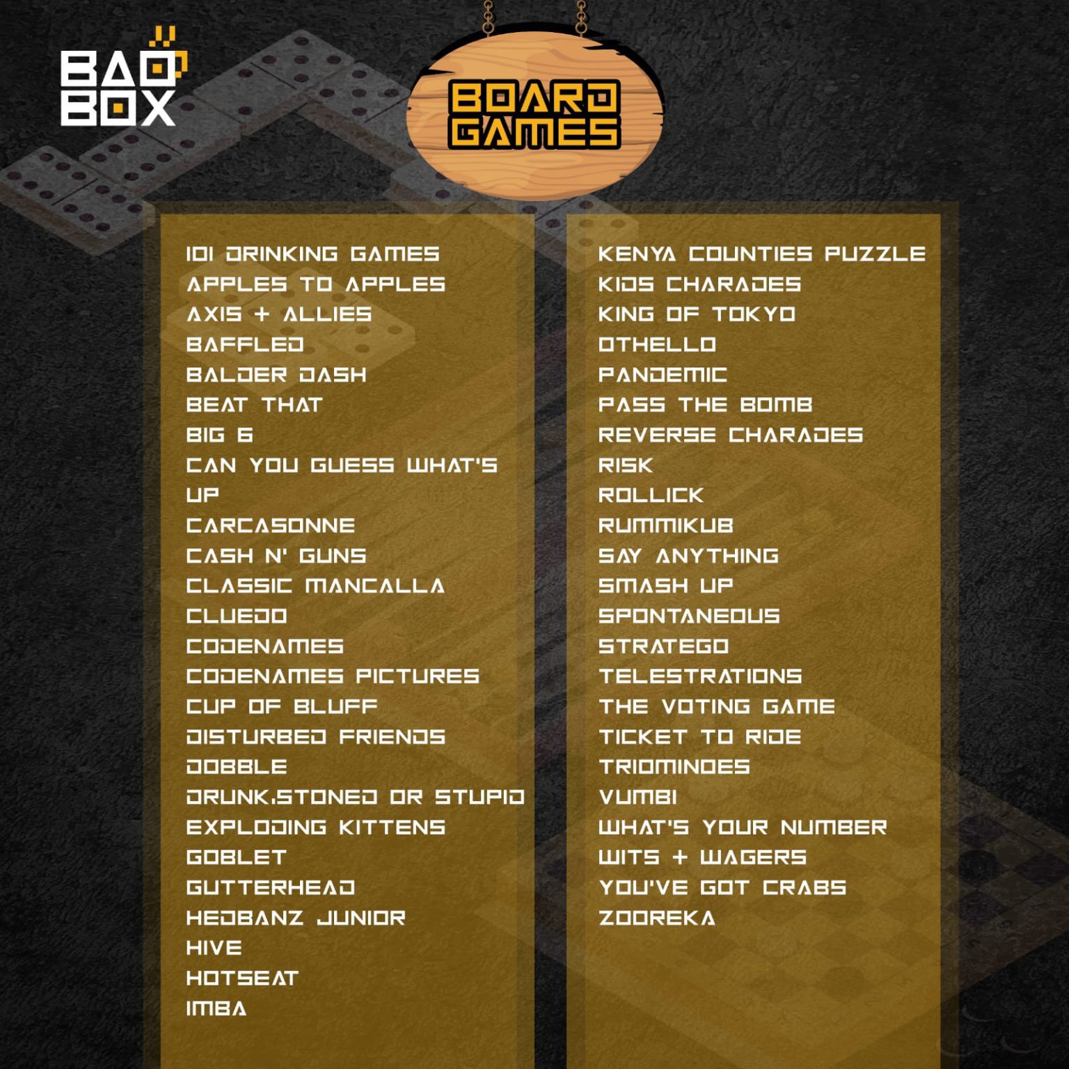 Board Games – BaoBox